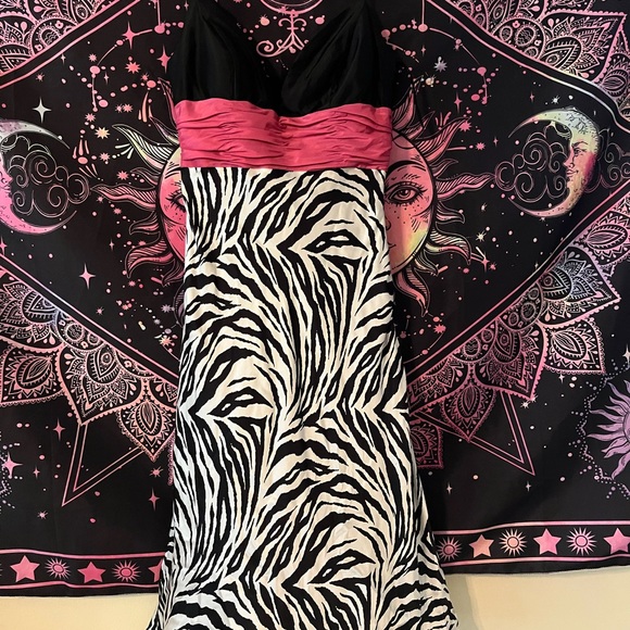 Jovani | Dresses | Vintage Y2k Zebra Print Prom Dress | Poshmark